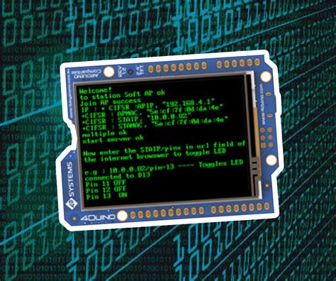 gpio control from web browser using 4duino 24 3 steps instructables