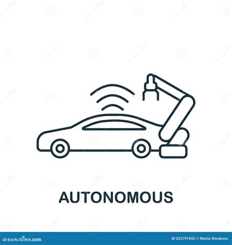 Autonomous Car Icon Drive Sensor Digital Autonomous Vehicle Car Self Driverless Vector Smart