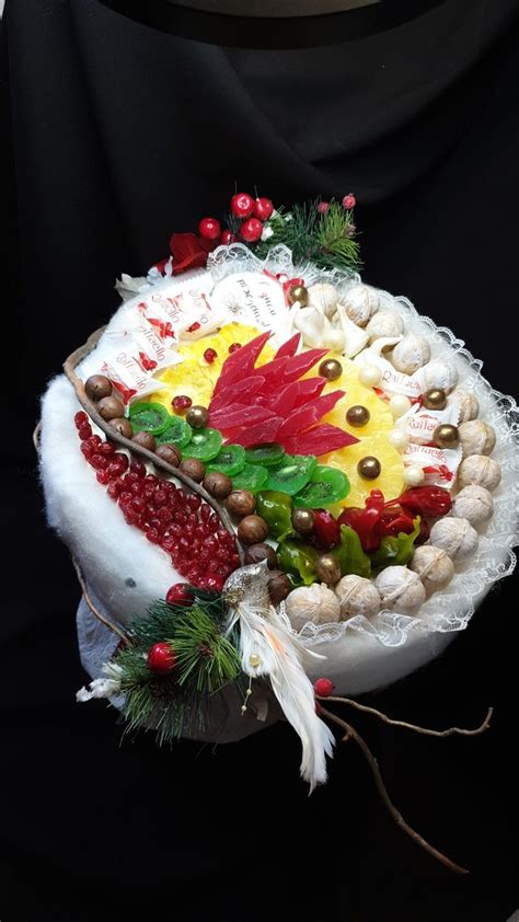 Букет из сухофруктов, орехов и конфет | Food, Cake, Desserts