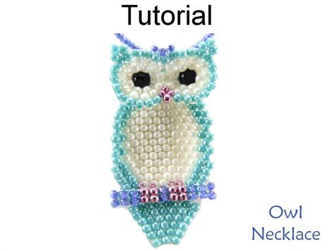 Beaded Owl Pattern Beaded Owl Pendant Necklace Tutorial Owl Bead Pattern Beaded Ts Ideas