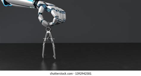 로봇 사이보그 손은 인간의 꼭두각시를 어두운 스톡 벡터로열티 프리 1182266338 Shutterstock