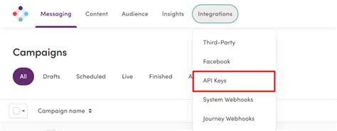 Where Do I Find My Iterable Api Key Digioh Help Docs