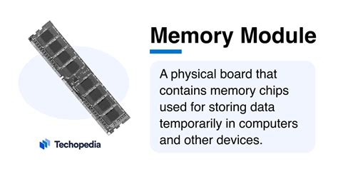 What Is A Memory Module Definition Types And Use Cases Techopedia