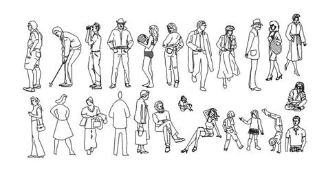 Autocad Blocks Of Human In 2d Drawing Dwg File Cad File