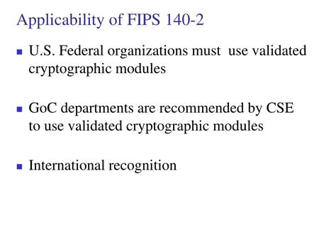 Ppt The Cryptographic Module Validation Program And Fips 140 2