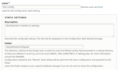 tips from the dev team using config split and config ignore to fine