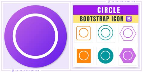 Bootstrap Circle Icon Round Shape Bi Bi Circle Icon Code Html Css