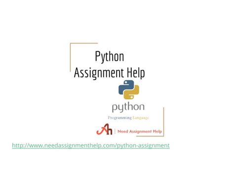 Python Assignment Statement And Types Python Assignment Help Ppt