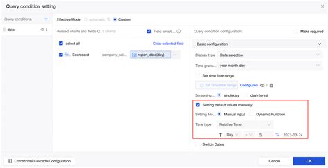 How To Set Up A Query Control With A Date Field Quick BI Alibaba Cloud Documentation Center