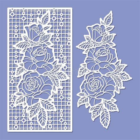 Decorative Element For Laser Cutting Stock Vector Illustration Of