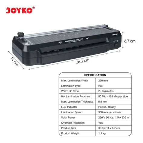 Jual Mesin Laminating Machine Joyko Lm 06 Lm 06 F4 A4 Ktp A5 Folio Shopee Indonesia