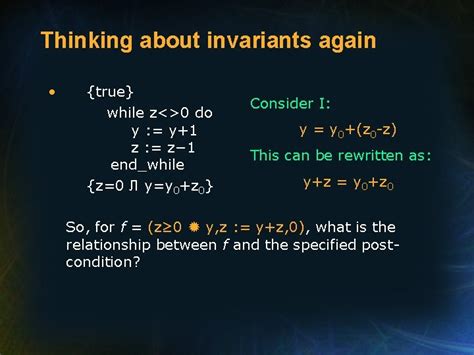 Functional Verification Iv Revisiting Loop Invariants Software Testing
