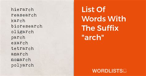 List Of Words With The Suffix Ed