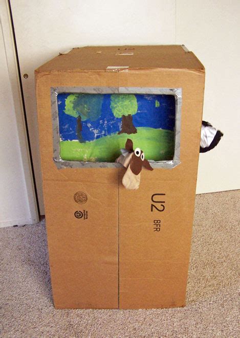 Cardboard Box Puppet Theater Create In The Chaos