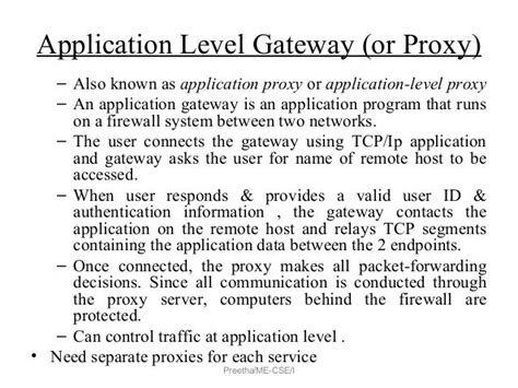 Application Level Gateway Mevaoc