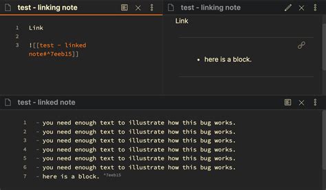 Block References Don T Work With Nested Code Block Bug Graveyard Obsidian Forum