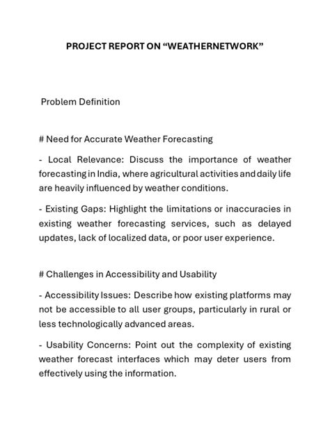 Weather Forcast Pdf Usability Databases