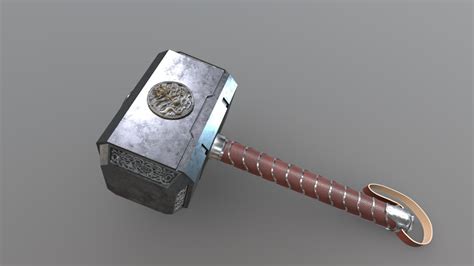 Marvel Thors Hammer Mjolnir Download Free 3d Model By Jichen66666