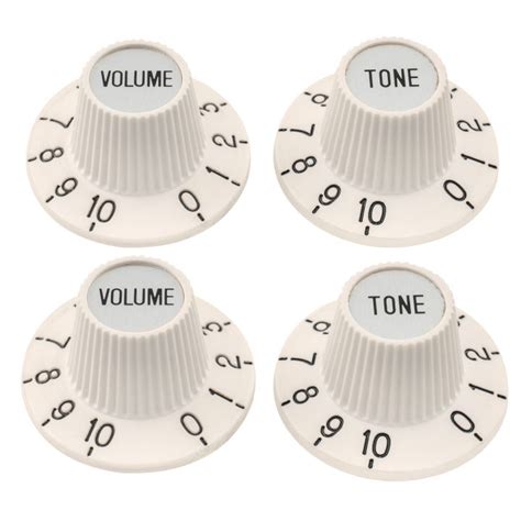 Musiclily Pro Fine 24 Splines Witch Hat Knobs Top Hat Knobs Tone Volume Control Knobs For