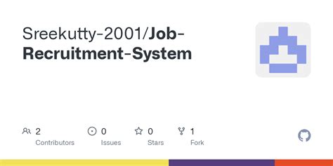 GitHub Sreekutty Job Recruitment System
