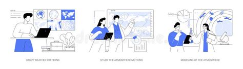 Meteorology Abstract Concept Vector Illustrations Stock Vector