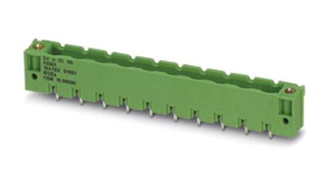 1789685 Phoenix Contact 3 5mm Pitch Mc 1 5 6 Gf 3 5 P14 Thr 6 Way Right Angle Pluggable