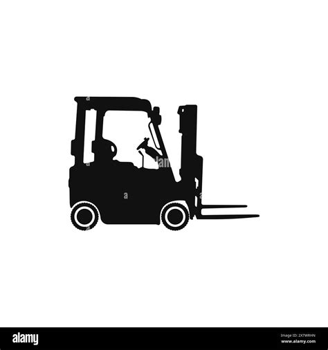 Loader Black Logo Cargo Moving Icon Outline Loader Vector Cargo Lift Vector Vector