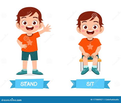 Stand Up Sit Down Clipart