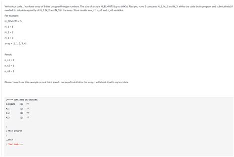 Solved Write Your Code You Have Array Of 8 Bits Unsigned