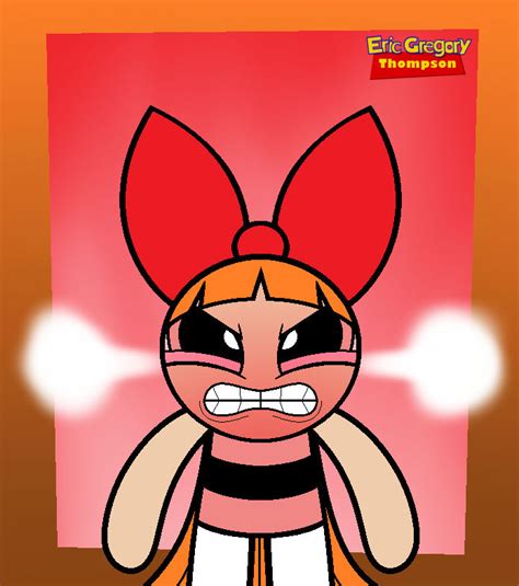 Powerpuff Girls Blossom Gets Angry By Ericgthompsoncompany On Deviantart