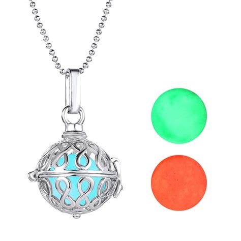 여자 실버 색상 어두운 라운드 선조 구형 펜 던 트 빛나는 체인 목걸이 3 색펜던트 목걸이 Aliexpress