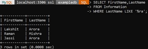 Sql Like And Not Like Operators A Beginner S Guide Mysqlcode