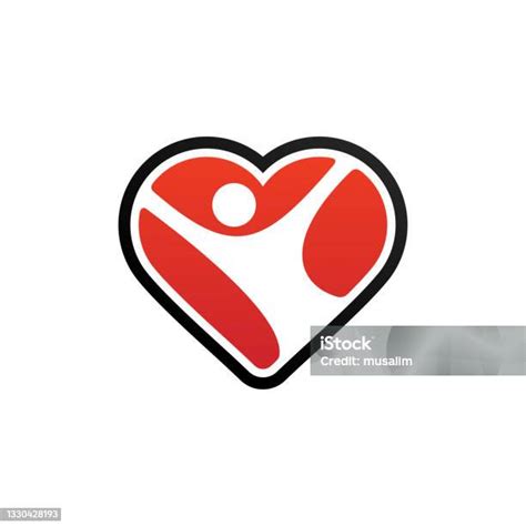 사람들은 로고 템플릿 디자인 벡터 엠블럼 디자인 개념 창조적 인 기호 아이콘을 사랑 가족에 대한 스톡 벡터 아트 및 기타 이미지