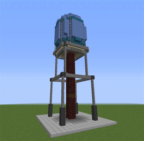 Water Tower Blueprints For Minecraft Houses Castles Towers And
