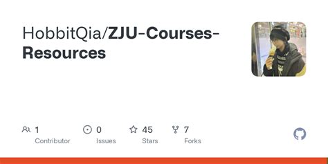 Github Hobbitqia Zju Courses Resources