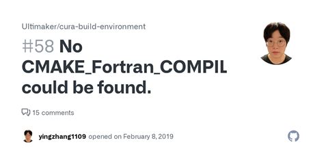 No Cmakefortrancompiler Could Be Found · Issue 58 · Ultimakercura