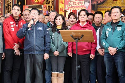 黃偉哲陪同賴清德總統前往廟宇參拜祈福 祈求臺灣國泰民安 蕃新聞