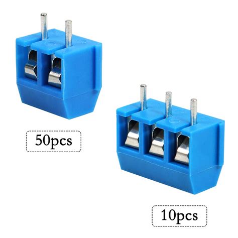 Keeyees 60pcs 5mm Pitch 2 Pin And 3 Pin Pcb Mount Screw Terminal Block Connector For Arduino Diy