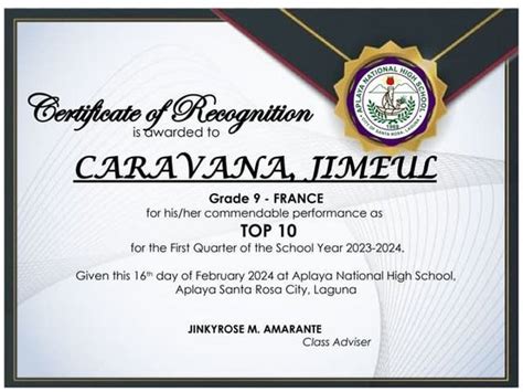 Recognitioncertificates Certificatepptx