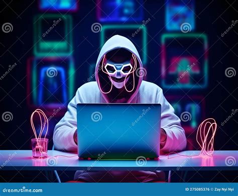Anonymous Hacker With Hoodie Concept Of Hacking Cybersecurity