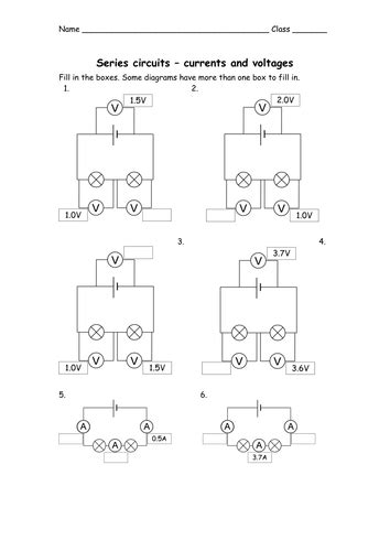 Ks3 Electricity Series And Parallel Circuits Voltage And Current By Uk Teaching Resources Tes