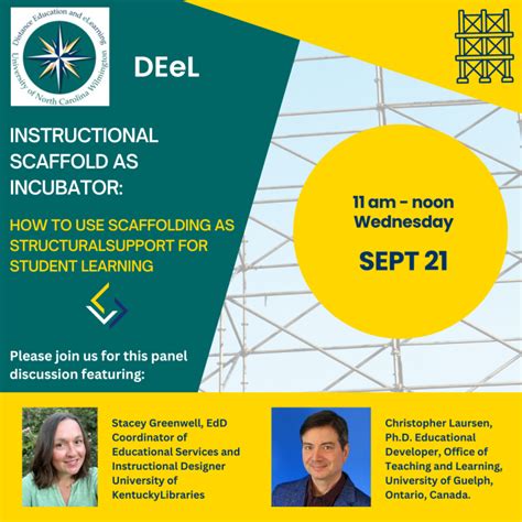 Scaffolding Panel Discussion Coming Soon Join Us