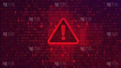 黑客二进制码抽象红色背景电子人数字数字化显示警告标志暗色残酷的