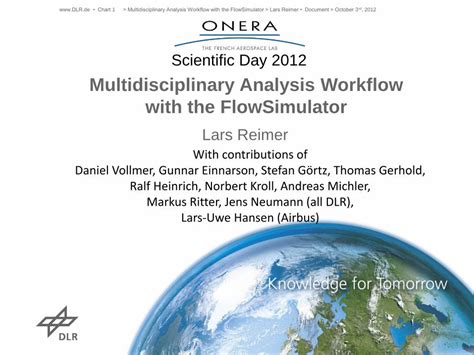 Pdf Multidisciplinary Analysis Workflow With The Flowsimulator