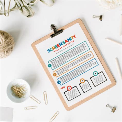Values Exercise Screen Sanity