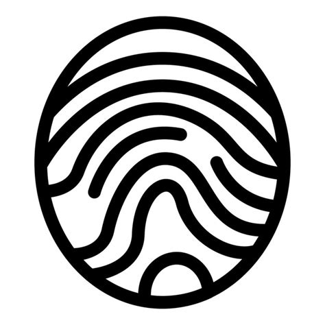 Premium Vector Fingerprint Showing Security And Identification In Biometrics