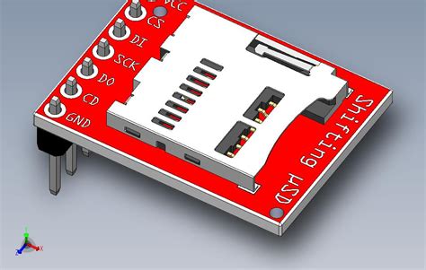 Sparkfun水平移动microsd突破solidworks 2017模型图纸免费下载 懒石网