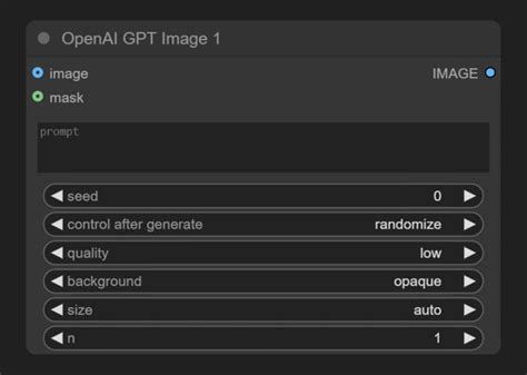 Openai Gpt Image 1 Comfyui Native Node Documentation Comfyui