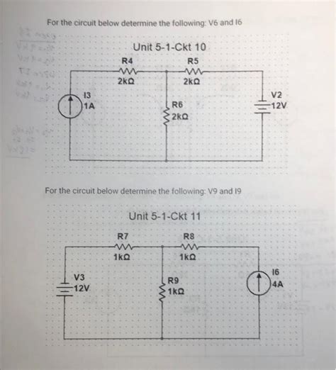 Solved For The Circuit Below Determine The Following V And Chegg Com