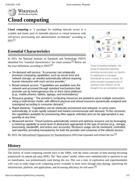 Cloud Computing Wikipedia Pdf Cloud Computing Software As A Service
